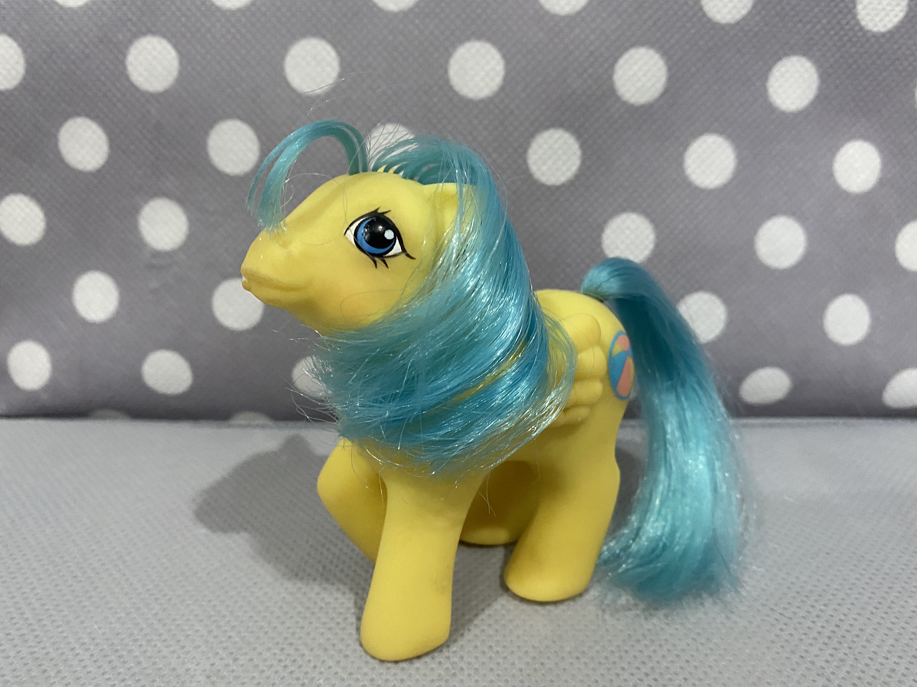 My Little Pony G1 Vintage First Tooth Baby Bouncy Pegasus Yellow Blue ...