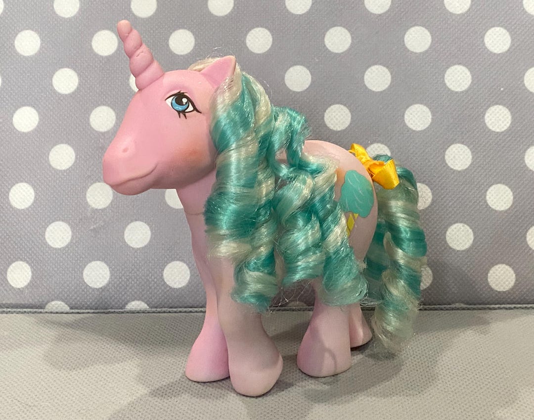 My Little Pony G1 Candy Cane Sugar Sweet Cotton Candy Ringlets Striped ...