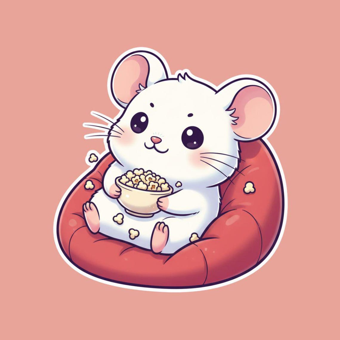50 Cute Mouse Stickers Bundle | Kawaii Mouse PNG | Digital Mouse ...