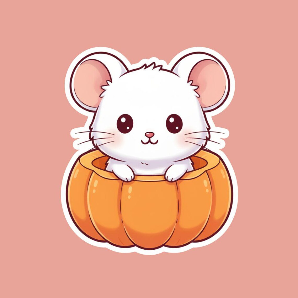 50 Cute Mouse Stickers Bundle | Kawaii Mouse PNG | Digital Mouse ...