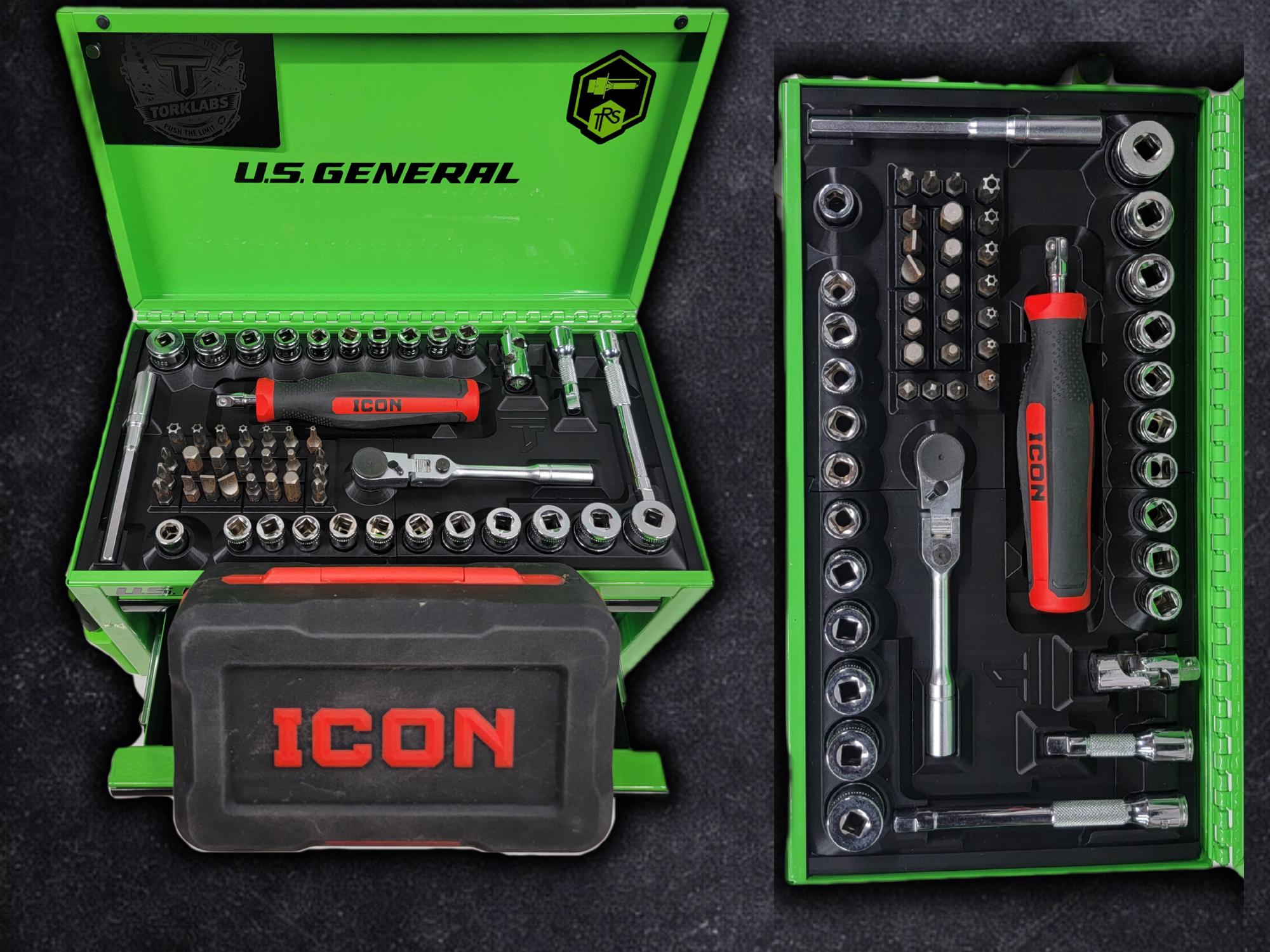 Drop-in Insert for Mini Toolbox | 52PC Compact Socket Set Organizer - Etsy