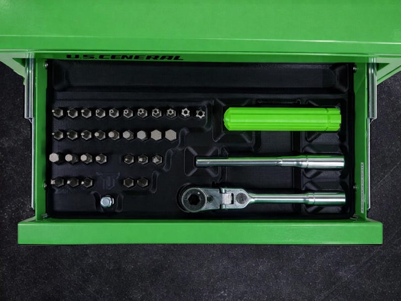35-piece Flex-head Bit Set Organizer | Mini Toolbox Drawer Insert - Etsy