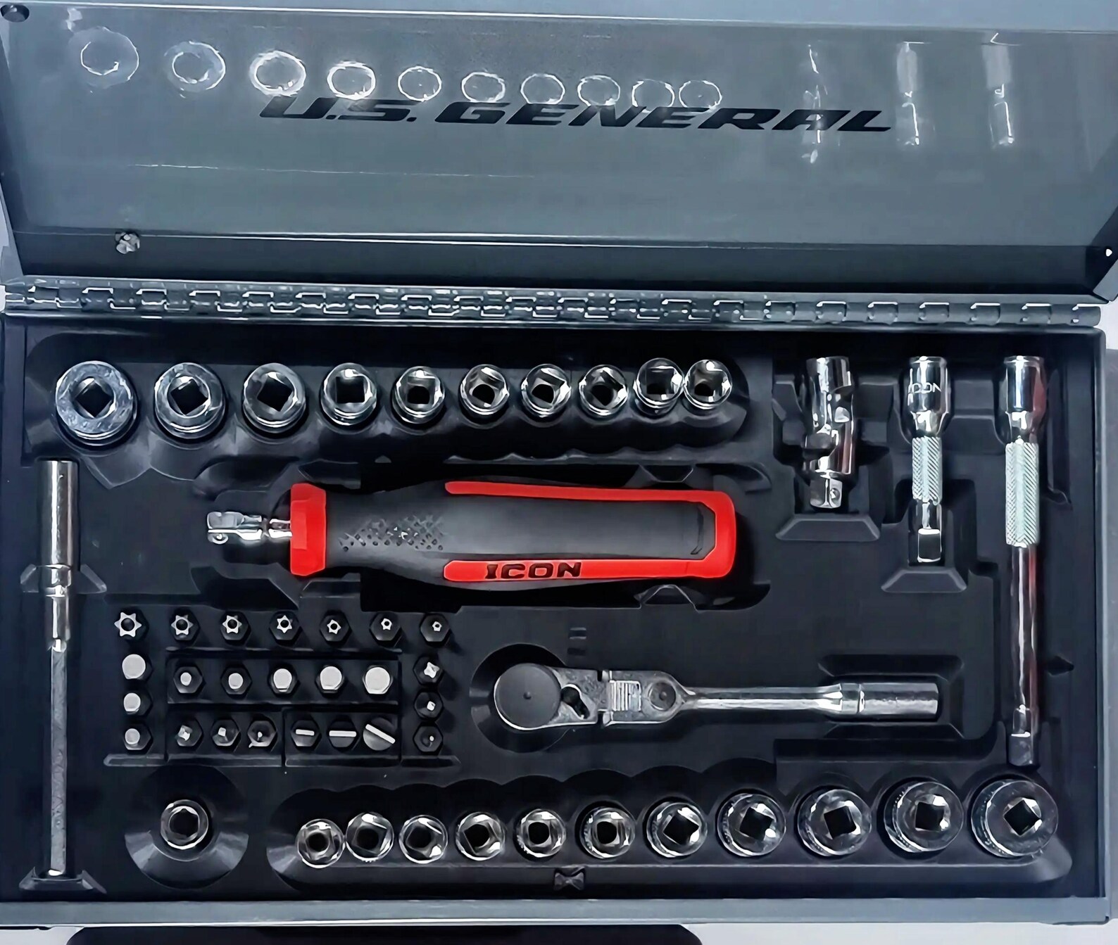 Drop-in Insert for Mini Toolbox | 52PC Compact Socket Set Organizer - Etsy