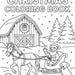 Farmyard Christmas Coloring Book | Printable Holiday Farm Scene (PDF ...