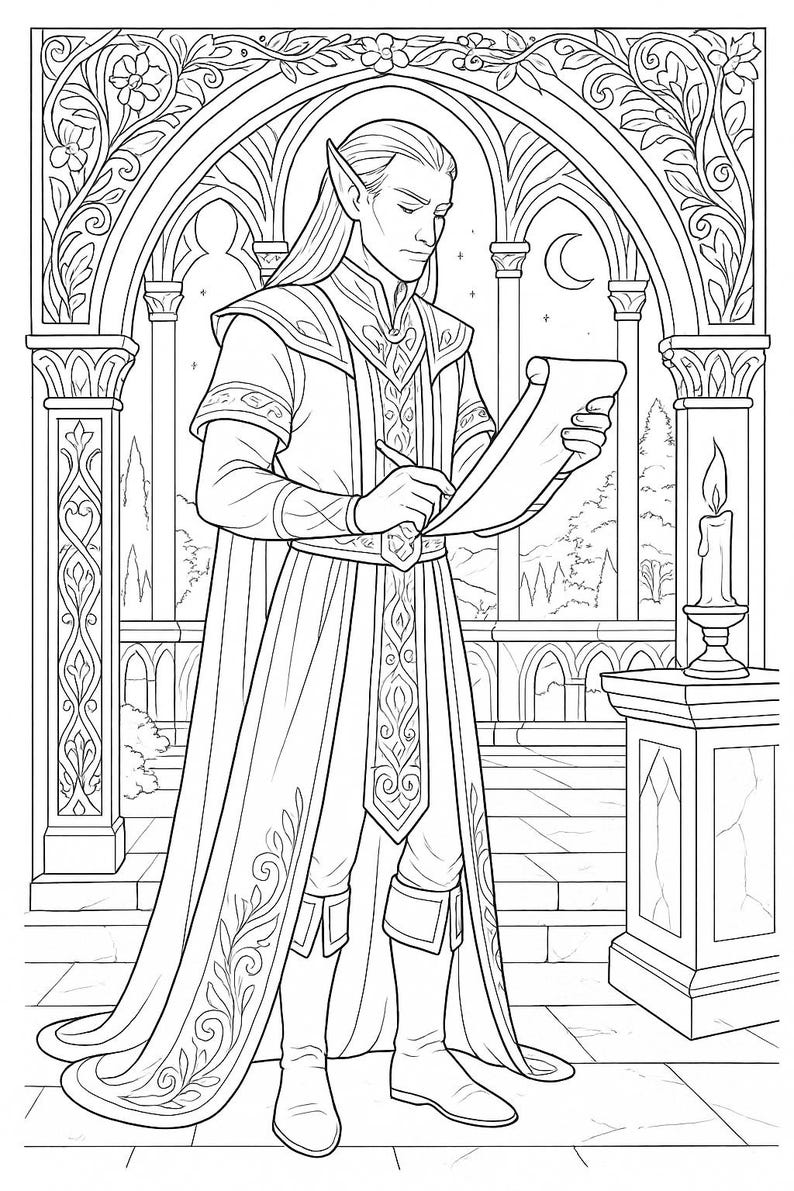 Mythic Realms Coloring Book | Fantasy Creatures, Dragons (printable) - Etsy