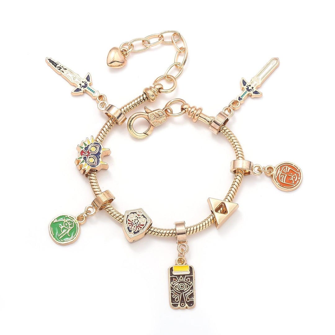 Legend of Zelda Breath of the Wild Bracelet Shika Stone Glasses Link ...