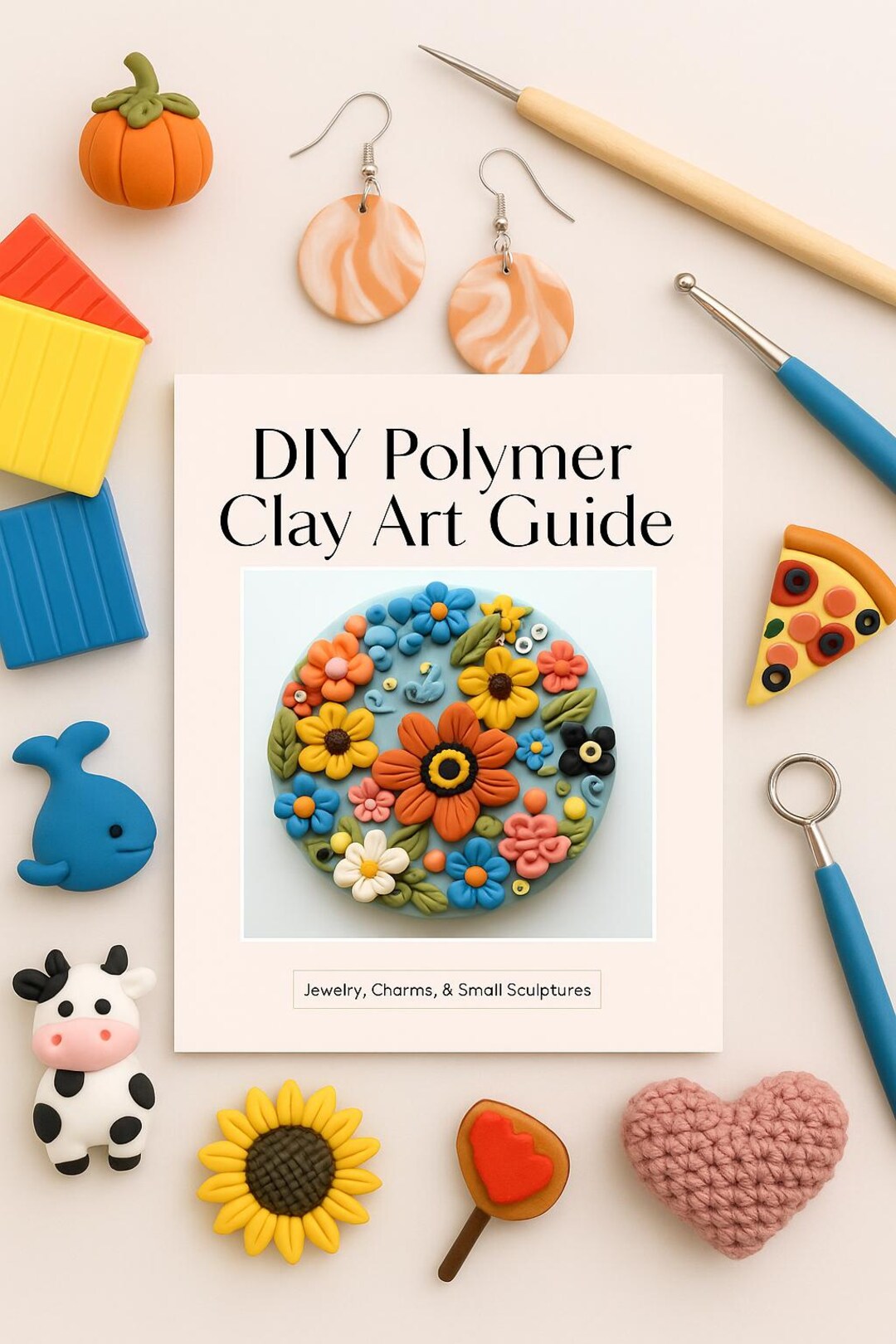 Polymer Clay DIY Craft Guide, Jewelry & Charms (PDF Pattern) - Etsy