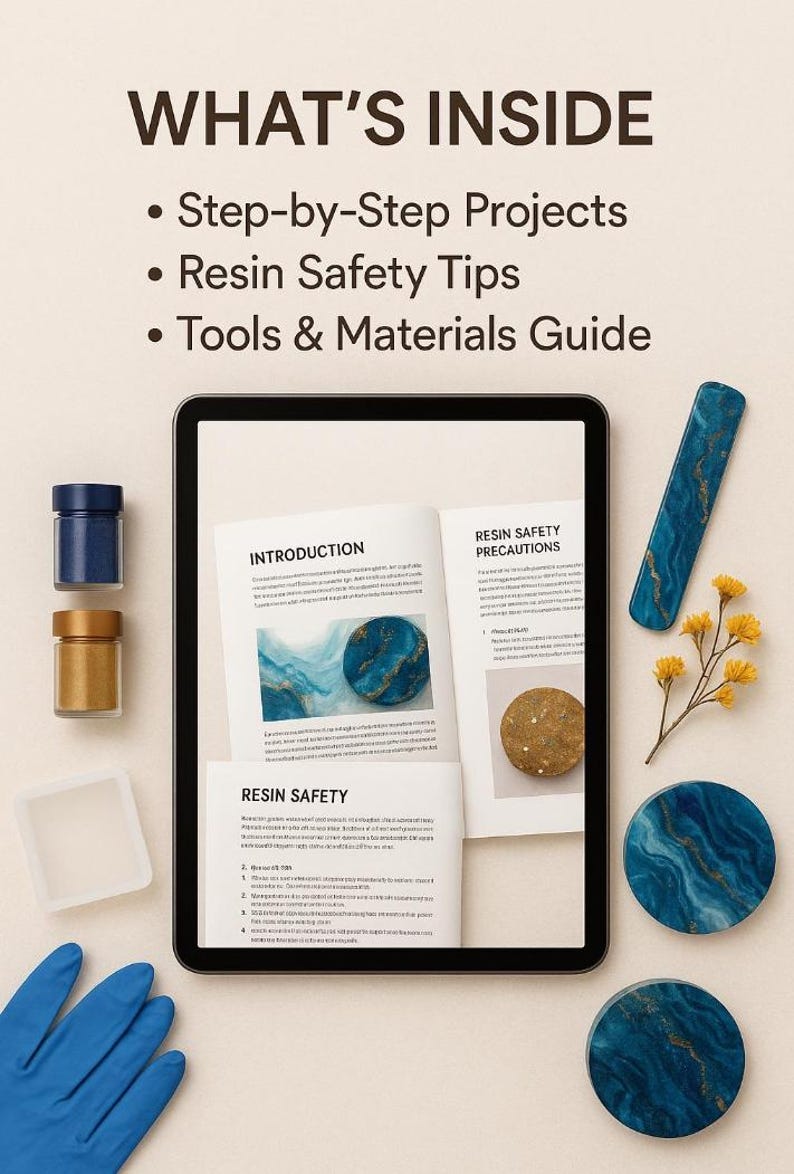 Resin Art for Beginners Guide | DIY Coasters & Wall Art (PDF) - Etsy