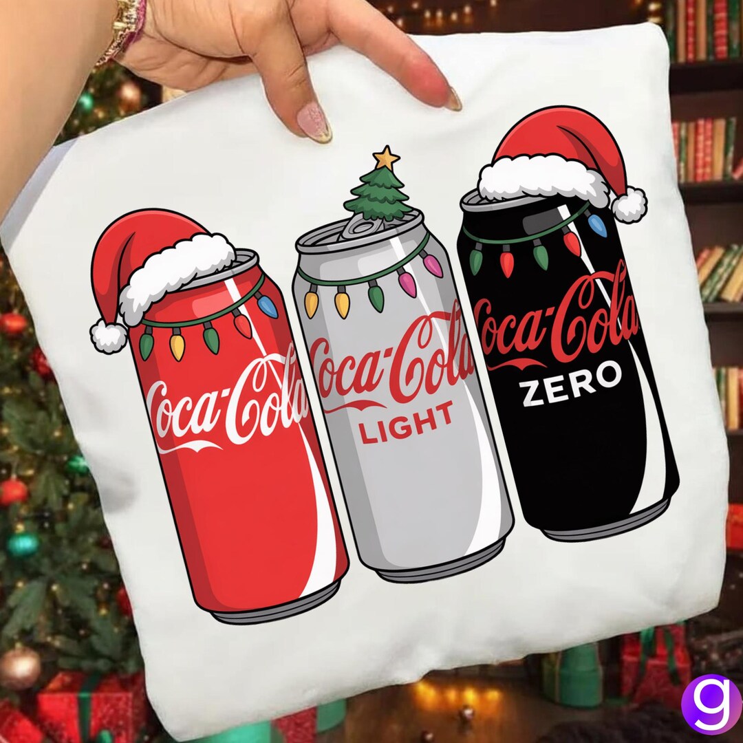 Christmas Coca Cola Cans PNG Bundle | Holiday Sublimation Design - Etsy