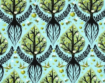 Fabric with trees | Etsy
