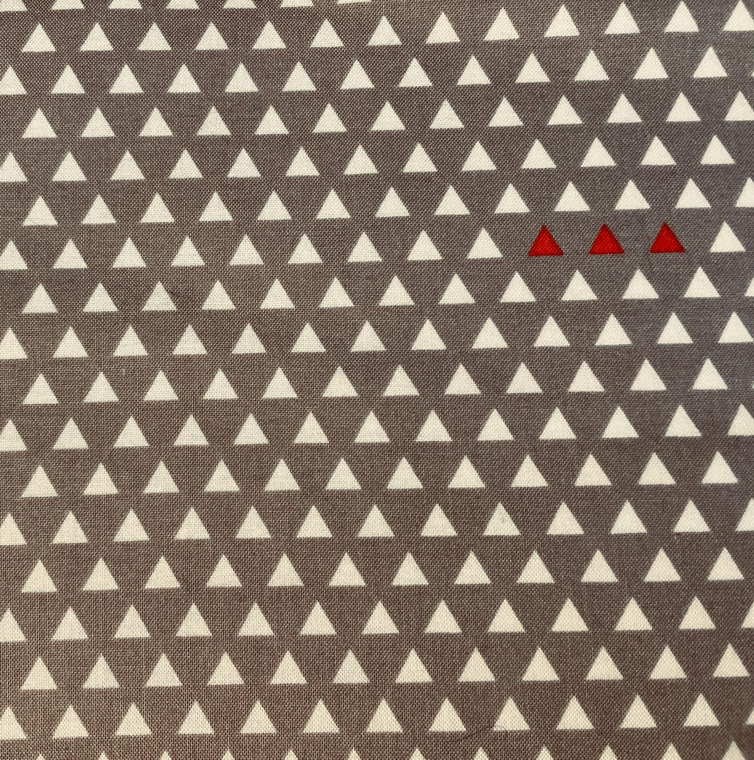 Quilting Cotton--not LAMINATED Riley Blake Four Corners Gray Triangles ...