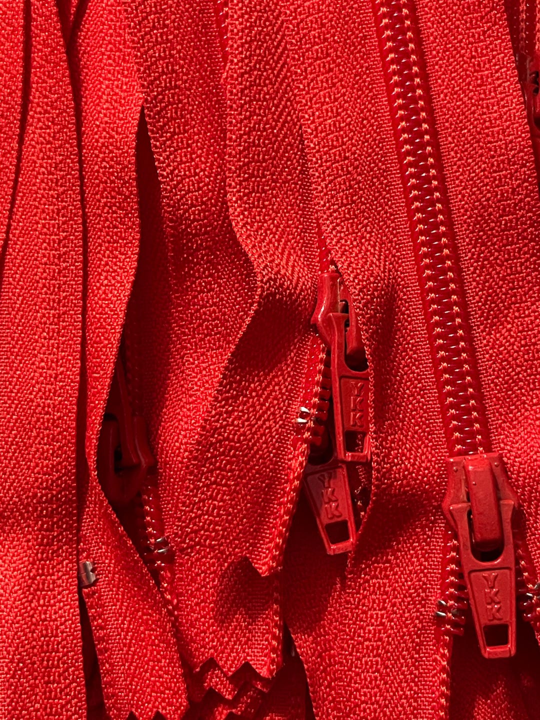 YKK Zippers Red #819, Perfect for Zippered Baggies 6", 7" or 8" - Etsy
