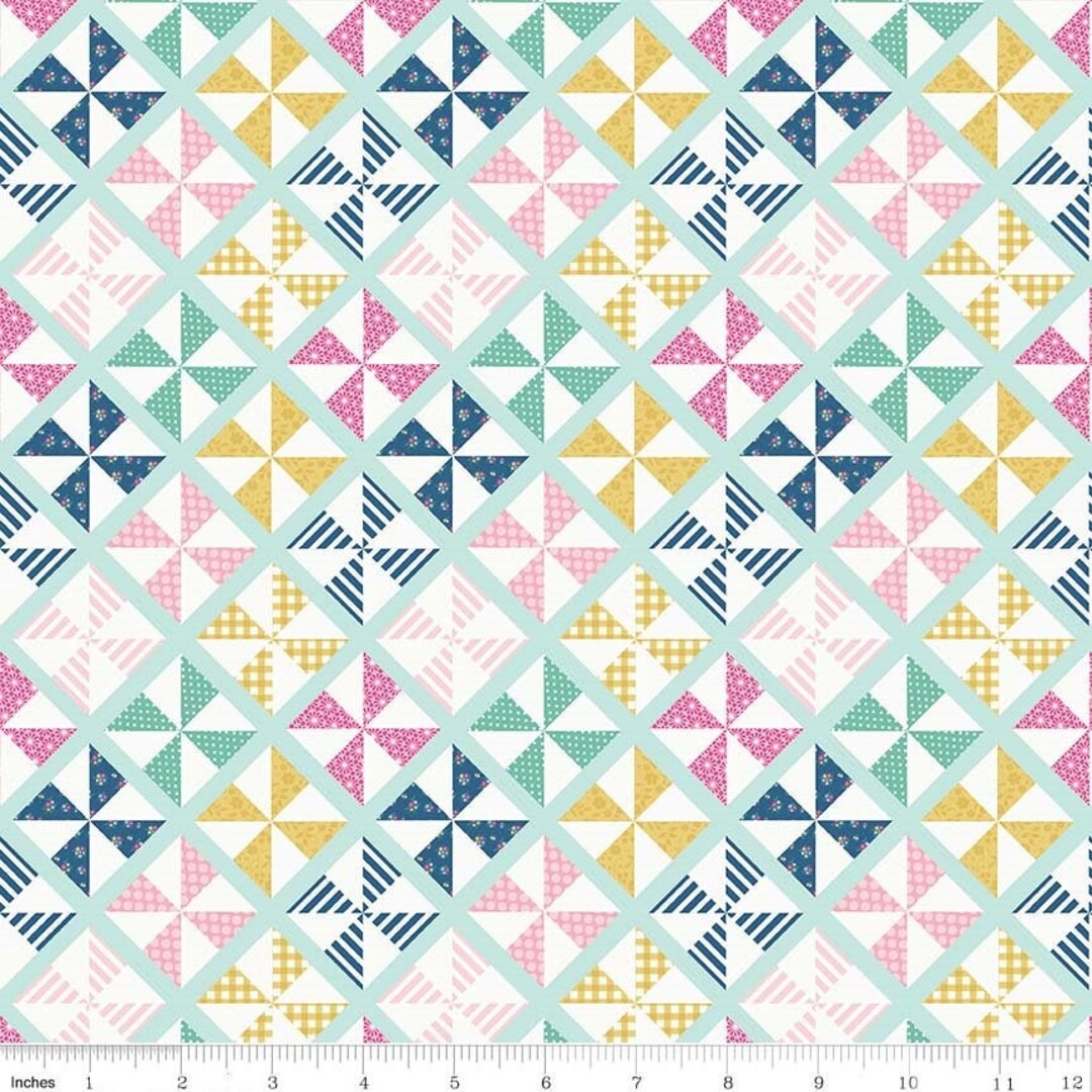Pinwheels * - LAMINATED Cotton Fabric - Riley Blake - Etsy