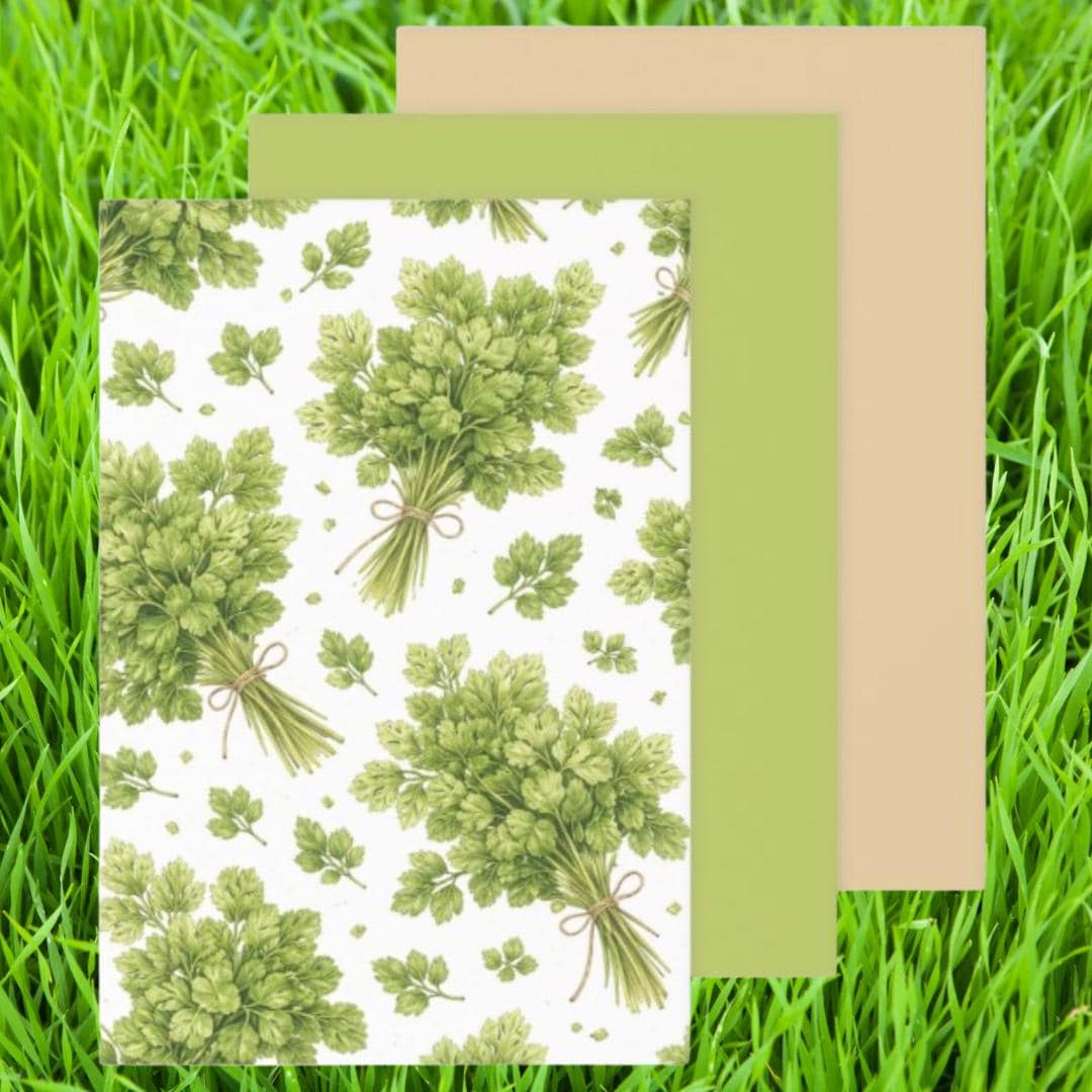 Parsley Botanical Printable Wrapping Paper, Cottage Herb Gift Wrap ...
