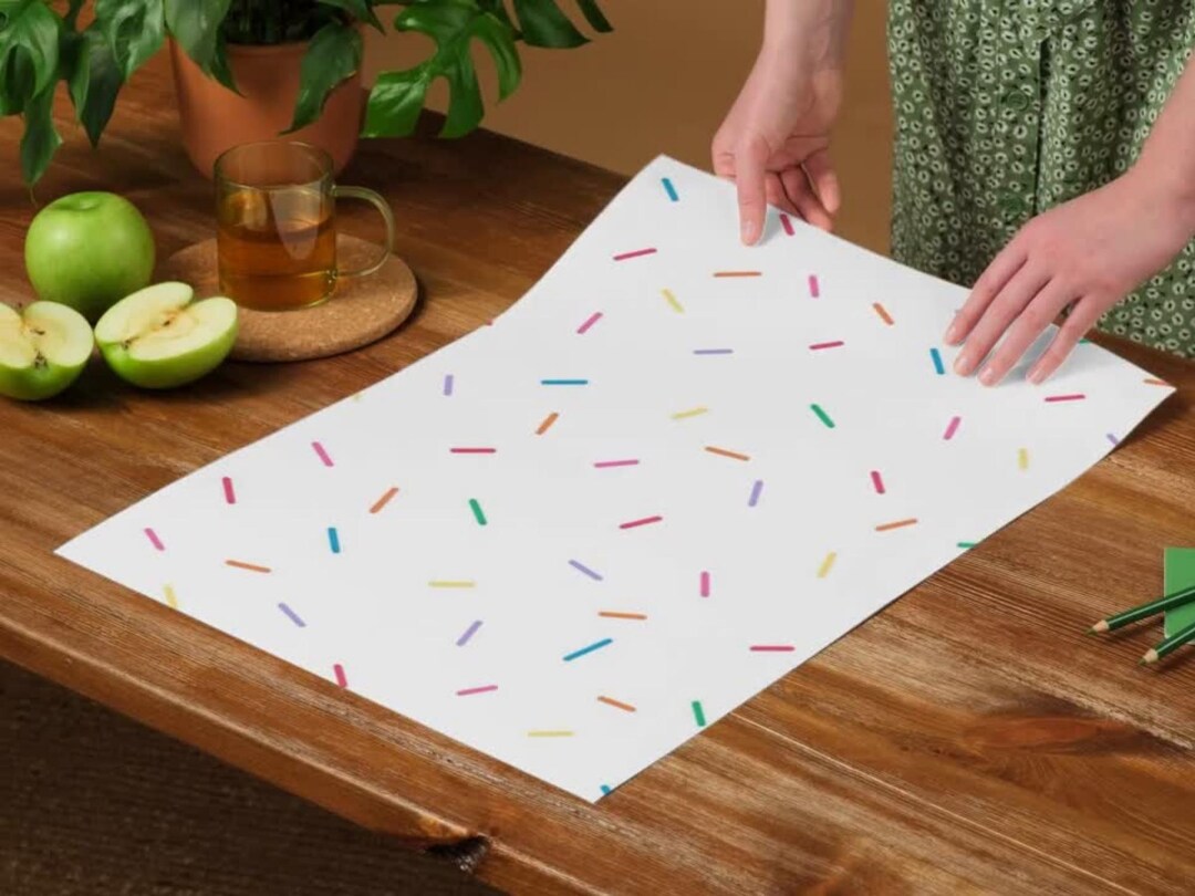 Rainbow Sprinkle Wrapping Paper, Confetti Gift Wrap, Fun Printable ...