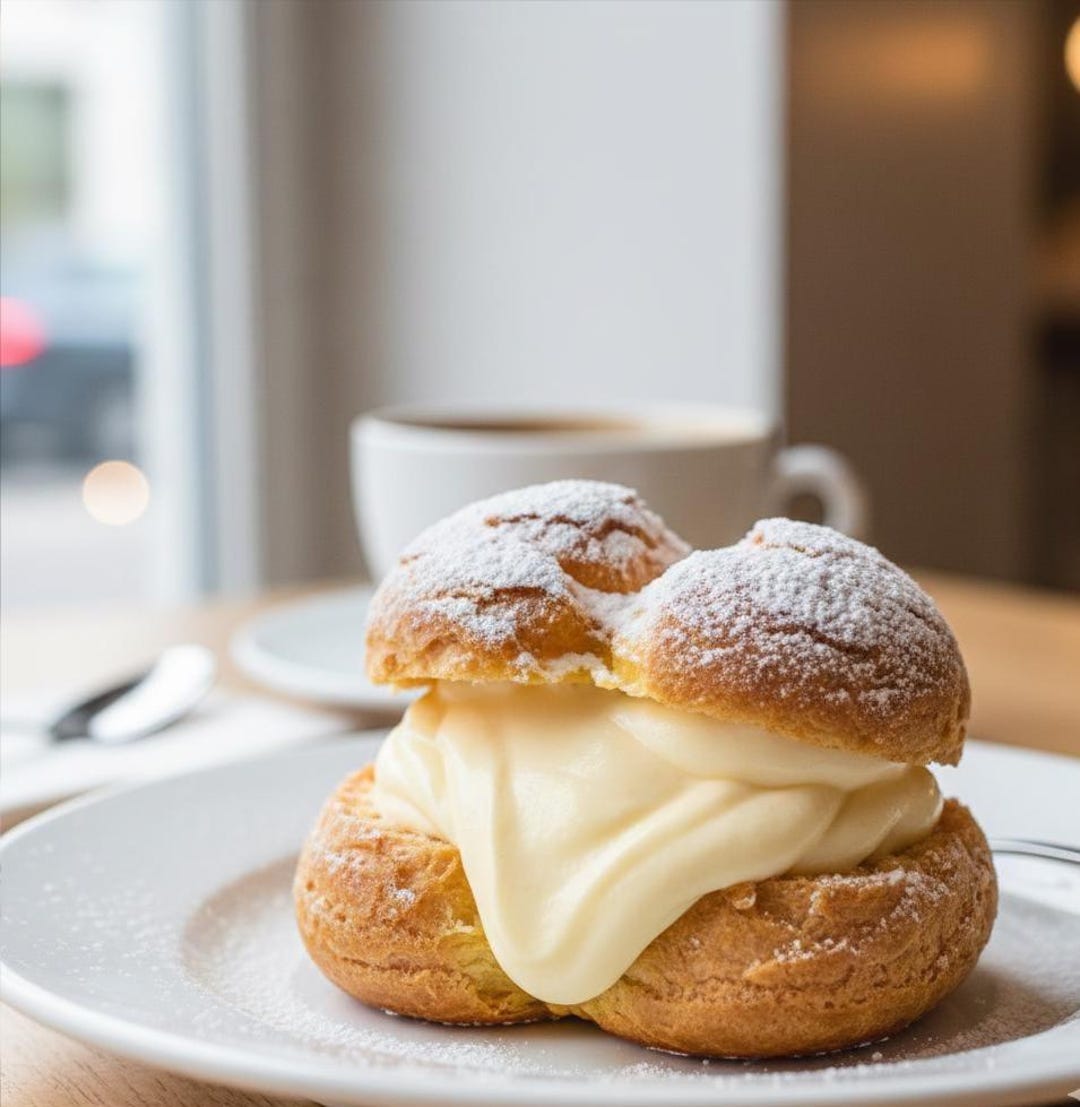 Easy Choux Cream Puffs Recipe PDF | Step-by-step French Dessert ...