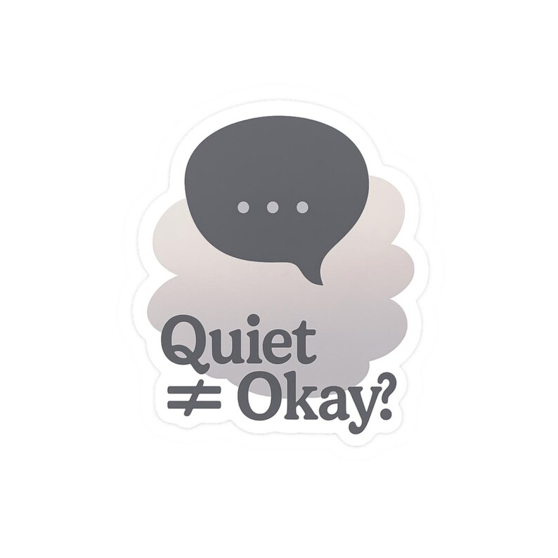 Quiet is Different From Being Okay|kiss-cut Stickers|aesthetic Vinyl ...