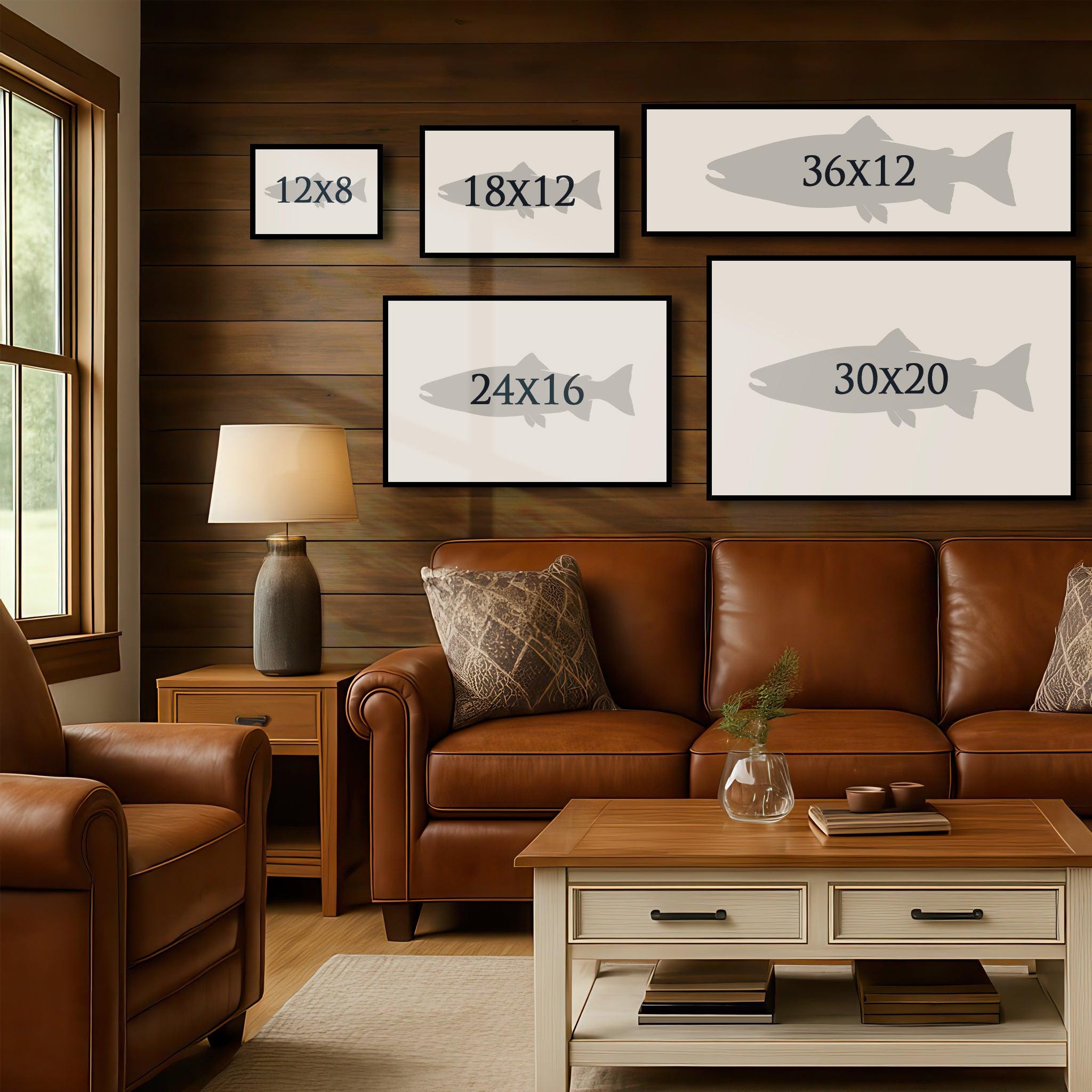 Brook Trout - Side View Freshwater Gamefish Giclee Paper & Aluminum ...