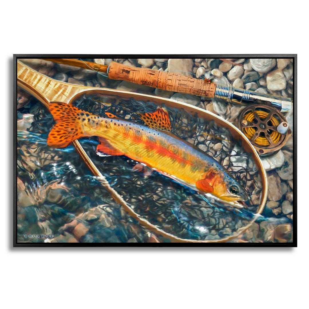 Kern River Golden Trout Fly Fishing Gamefish Angling Art Print - Etsy