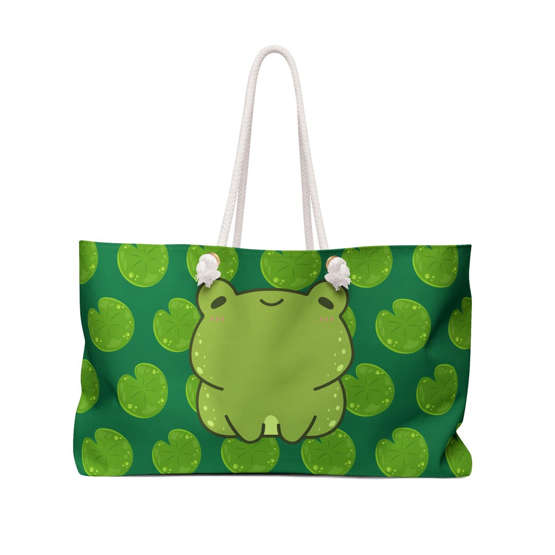 Kawaii Happy Froggy Weekender Bag - Etsy