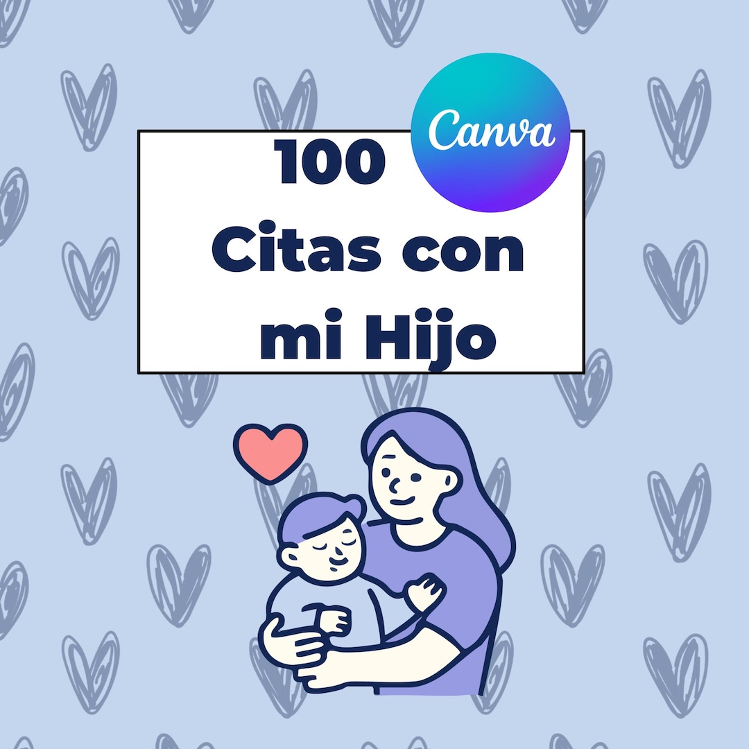 100 Dates With My Child Editable in Canva | Mother and Child Activity ...