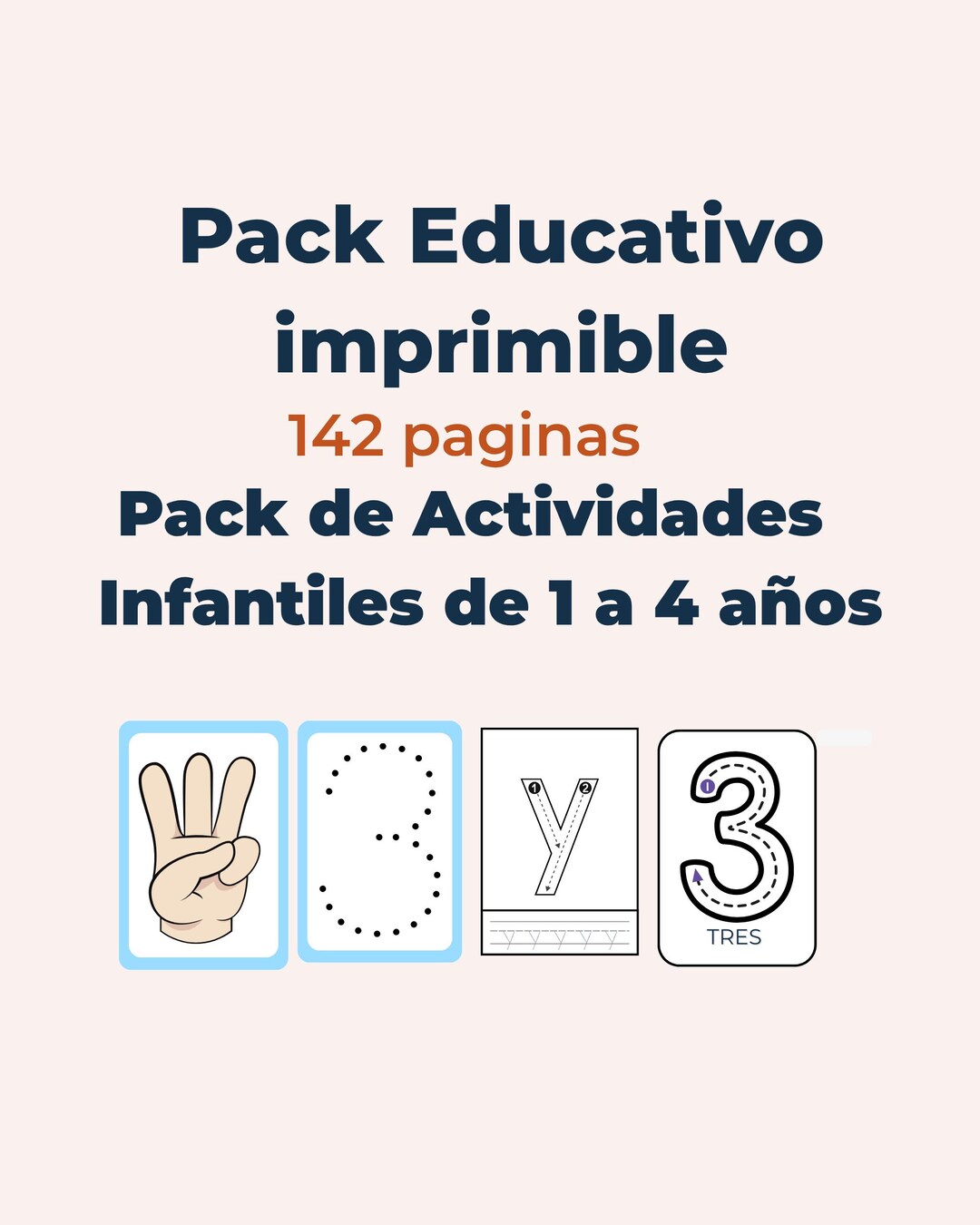 Printable Educational Pack in Spanish for Children 1-4 Years Old ...