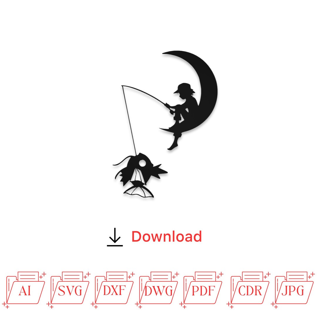 Pokemon Ash Fishing Svg Laser Cut File | Anime Style Digital Download ...