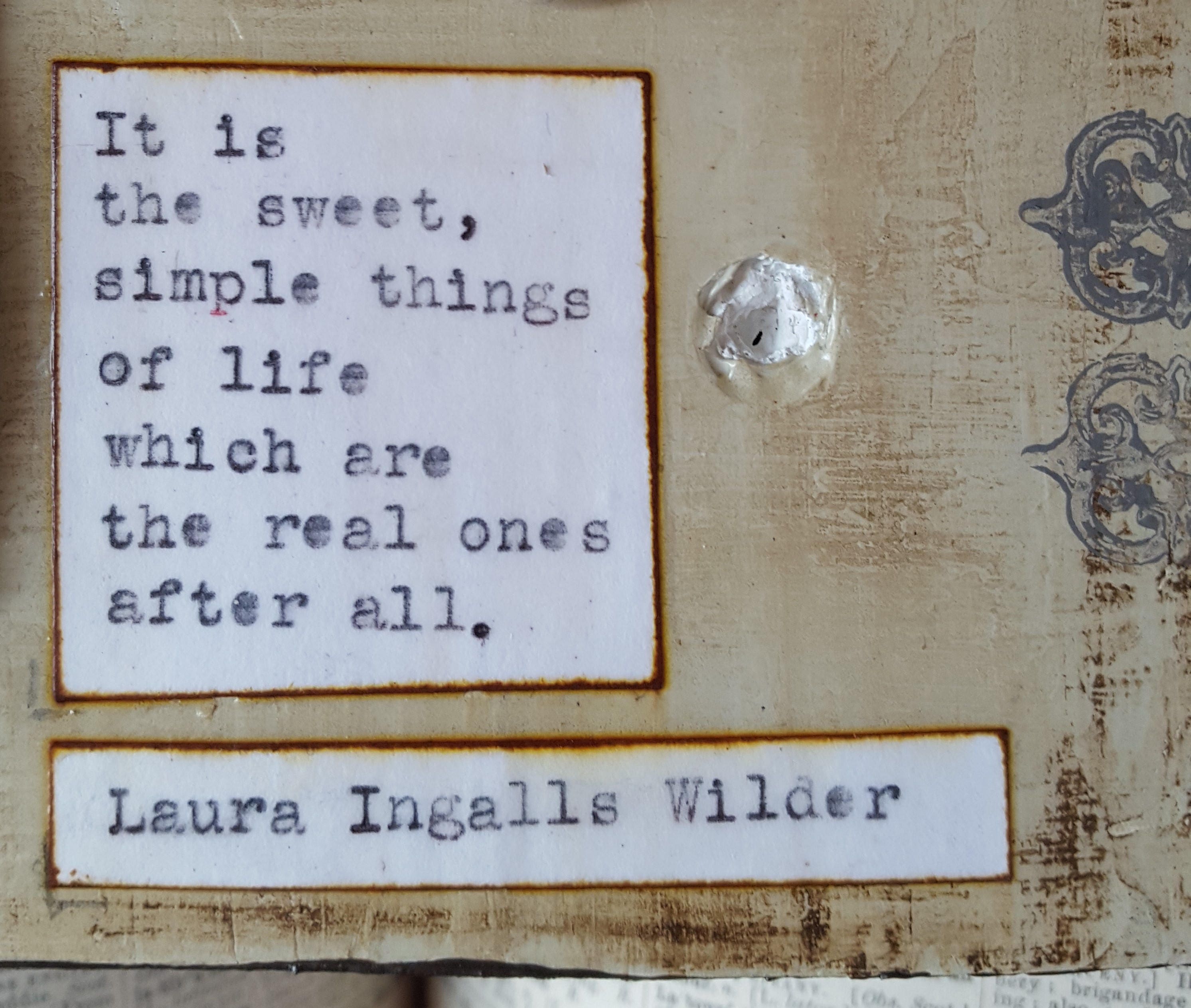 Sweet Simple Things of Life Feather Decor Mixed Media Art by - Etsy