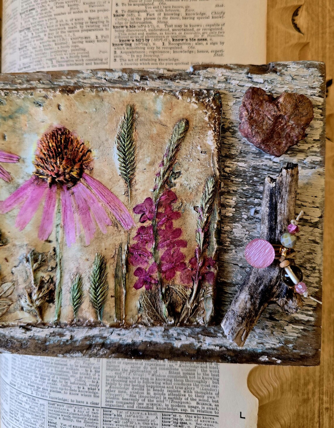 Wildflowers of the Prairie Clay Floral Casting Wall Hanging Art by ...