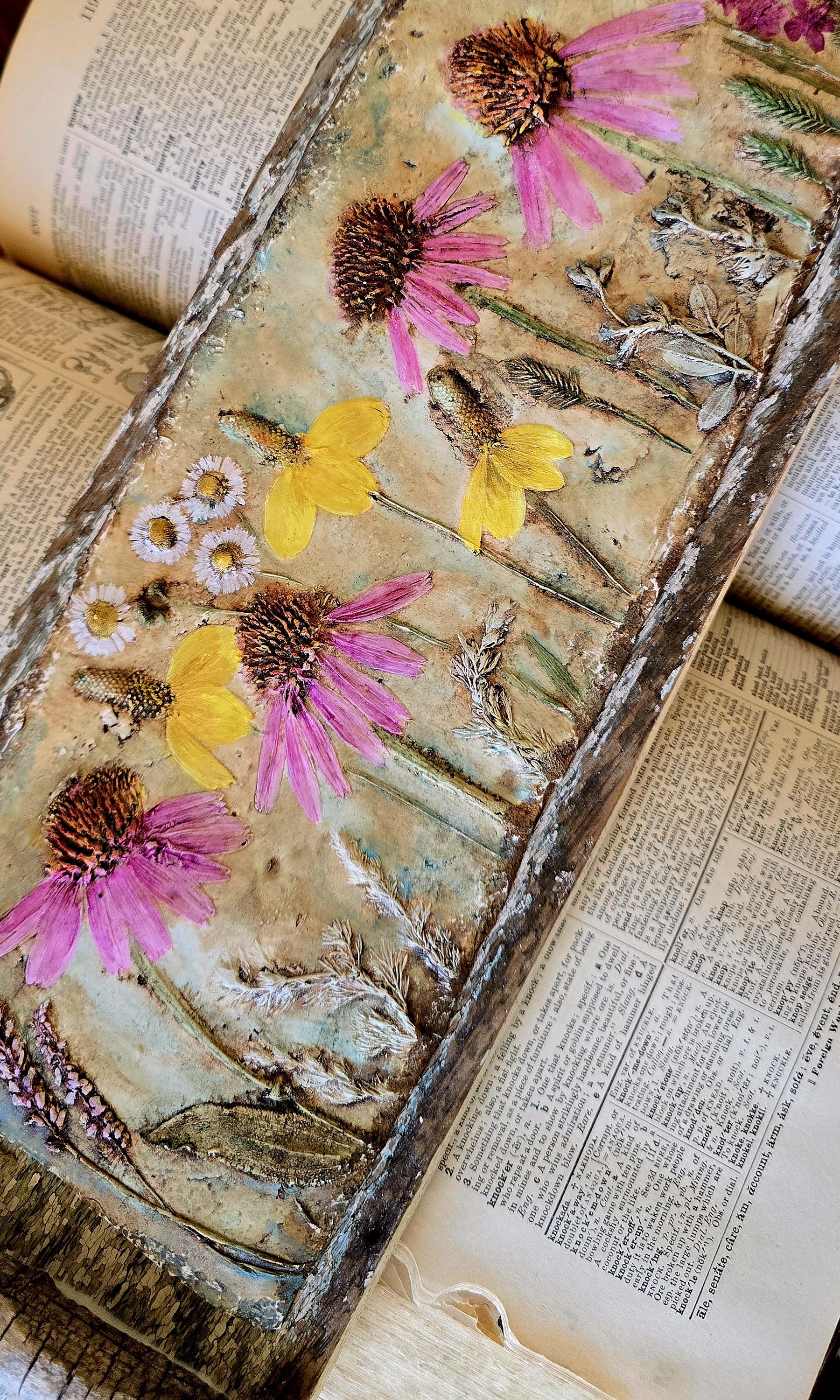 Wildflowers of the Prairie Clay Floral Casting Wall Hanging Art by ...