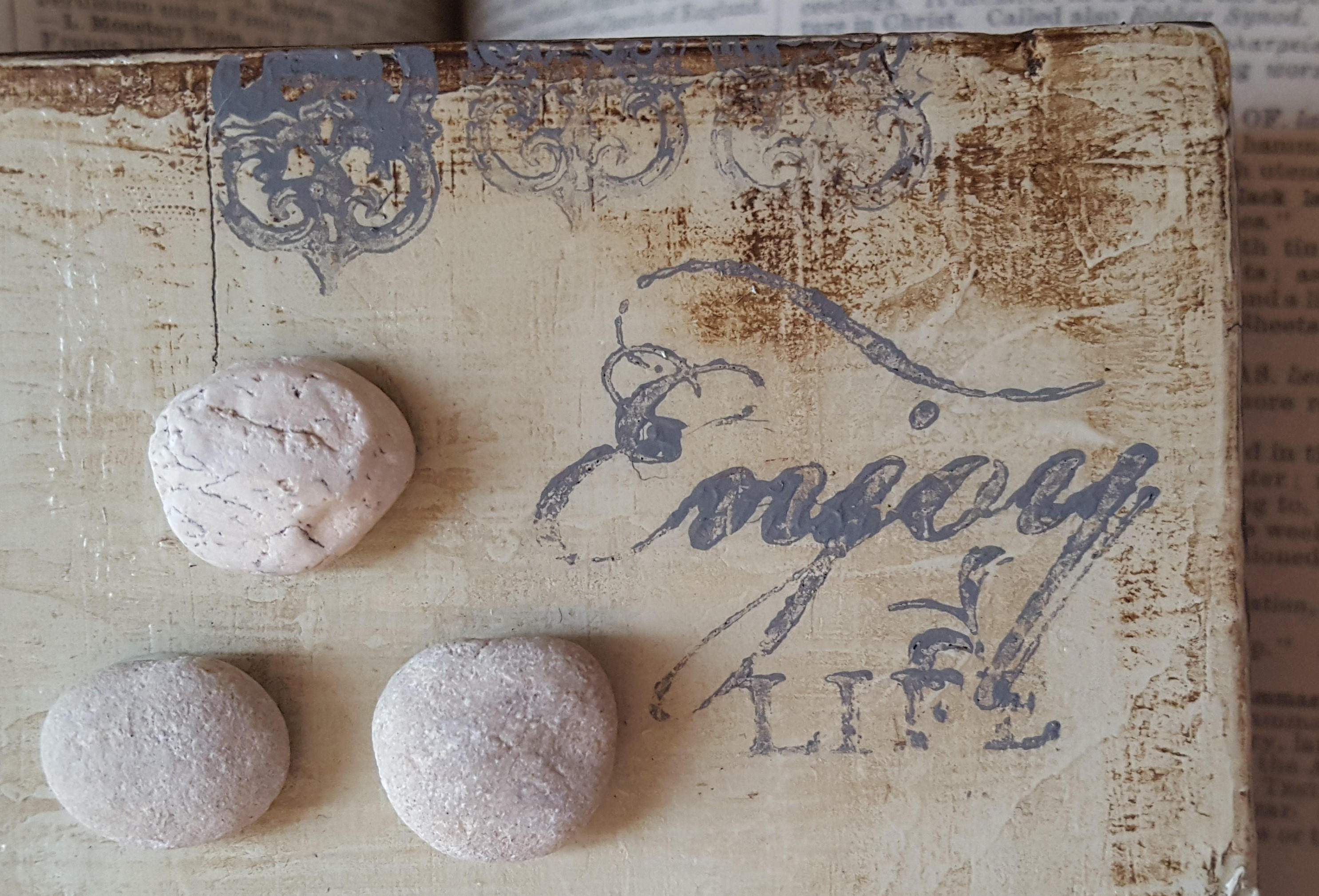 Sweet Simple Things of Life Feather Decor Mixed Media Art by - Etsy
