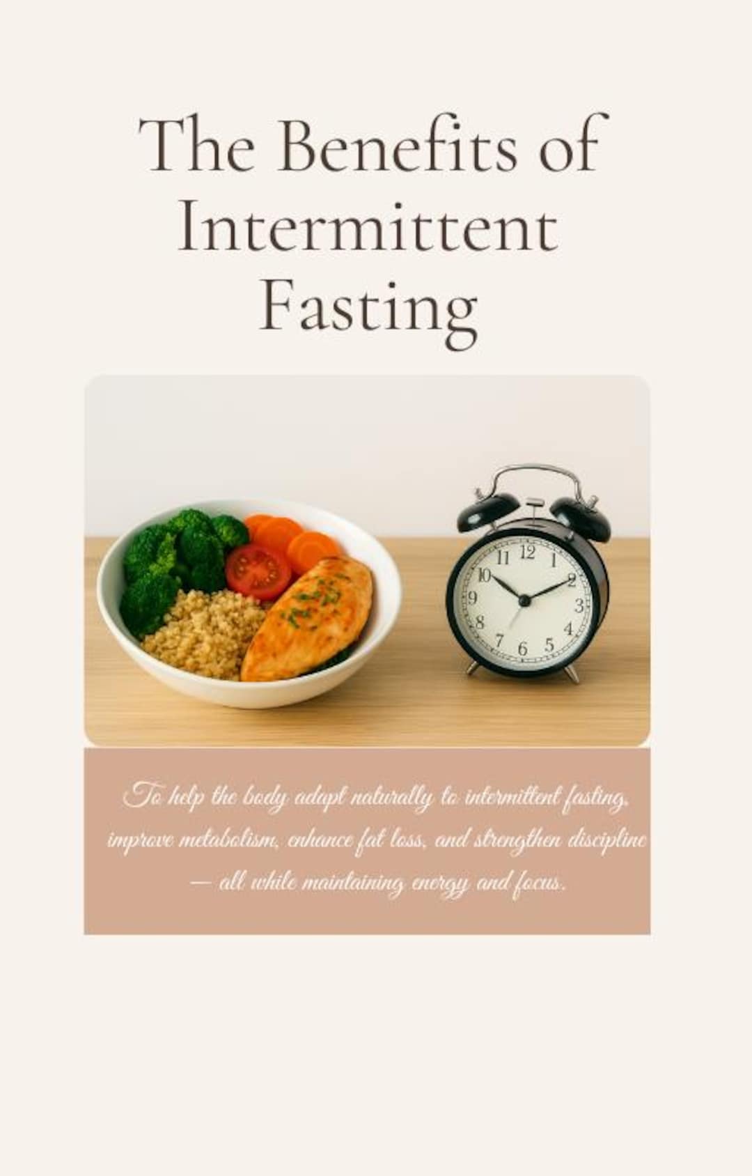 The Benefits of Intermittent Fasting “secrets for Your Health” - Etsy
