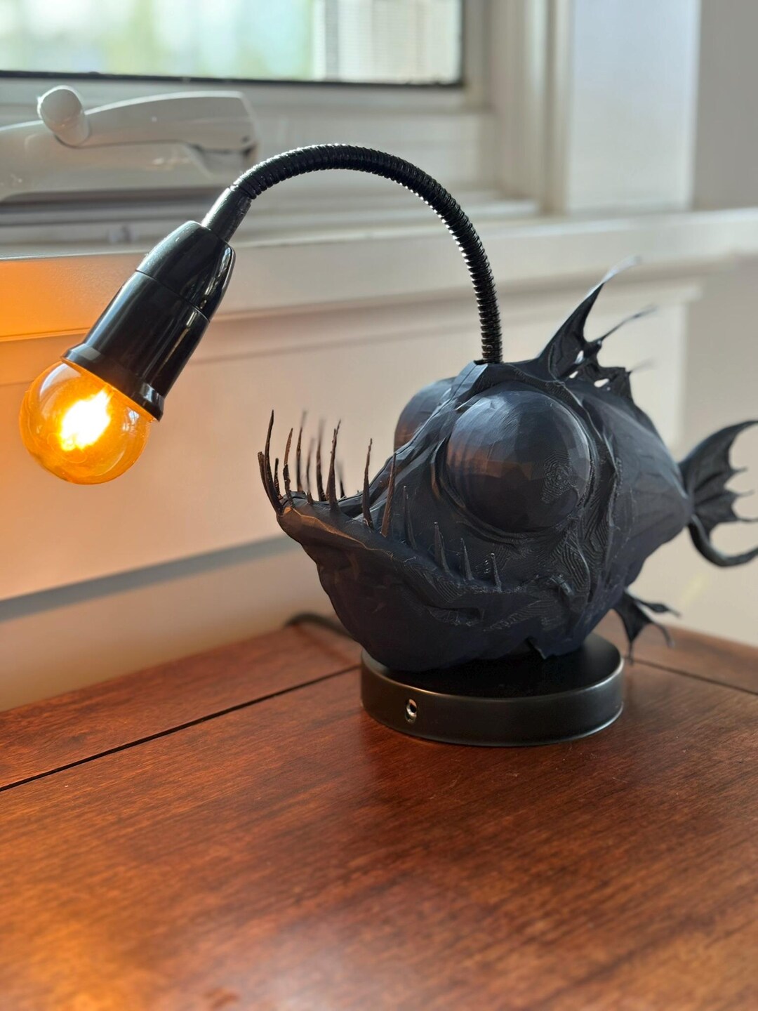Angler Fish Lamp | Deep Sea Creature Light | Unique 3D Printed Lamp ...