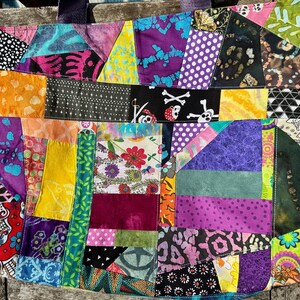 Patchwork Tote Bag, Crazy Quilt Tote Bag, Zipper Tote Bag - Etsy