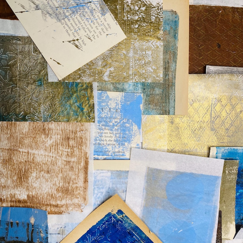 Hand Painted Papers - Etsy