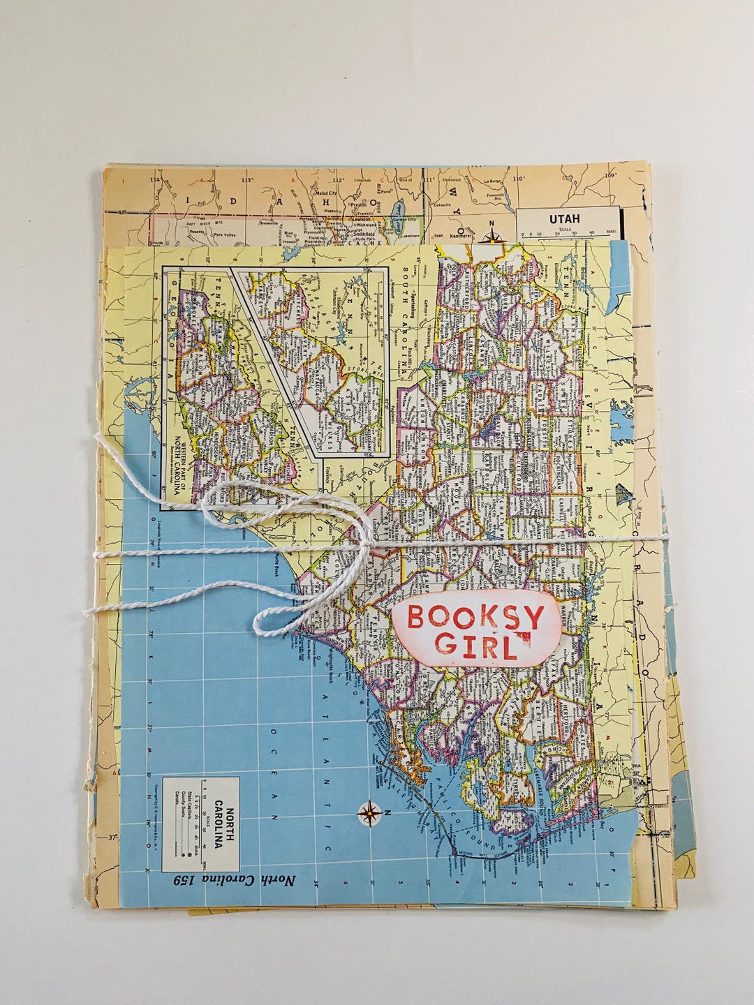 Vintage Map Set, Real Vintage Maps, Junk Journaling, Travel Journals ...