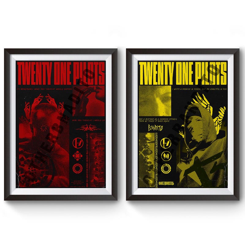 Twenty One Pilots Poster - Etsy