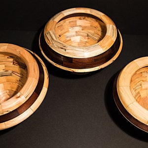 Unique Handturned Spalted Maple Decorative Bowls Segmented Bowls Wooden ...