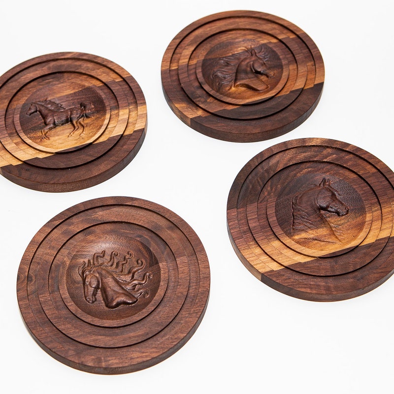 Wood Drink Coasters - Etsy