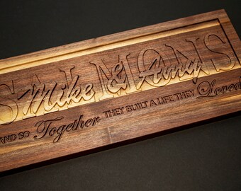 Stacked Text Sign - Etsy