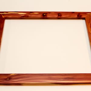 Cedar Picture Frames, Wood Artist Accessories, Custom Handmade Photo ...