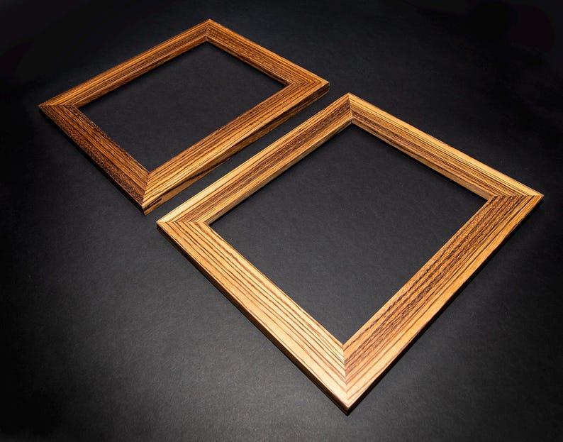 Exotic Zebrawood Picture Frames With Optional Acrylic Glass, Backing ...