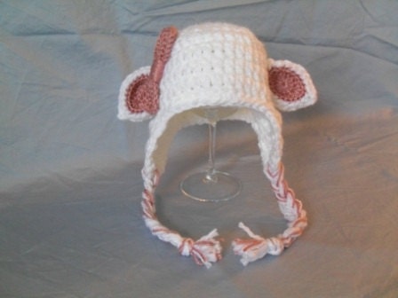 Little Lamb Hat With Bow - Etsy
