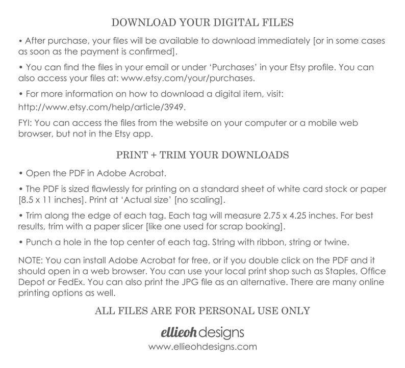 Printable Dandelion Vase Tag. INSTANT DOWNLOAD. Printable Tag. Baby ...