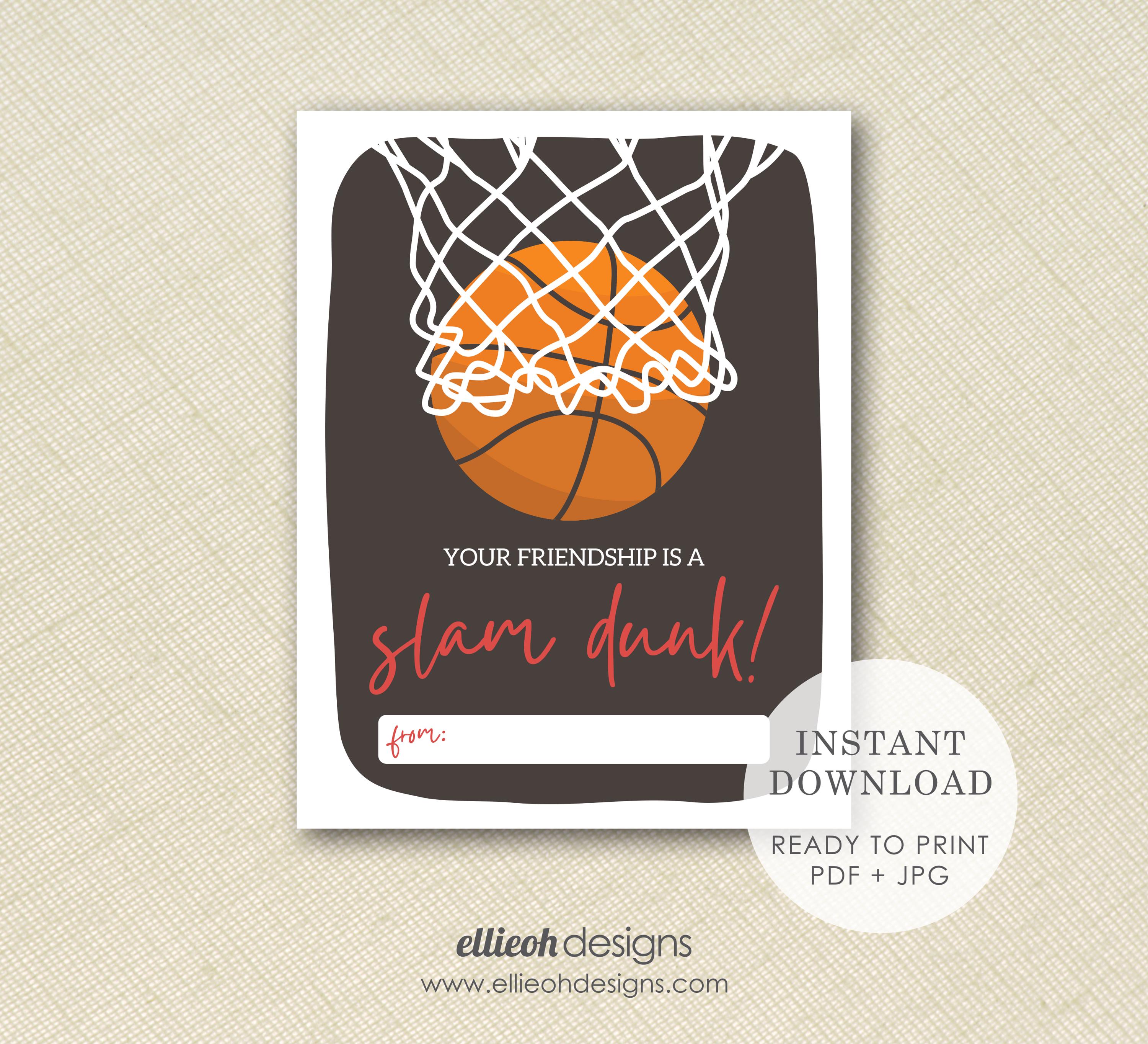 DIGITAL DOWNLOAD | printable valentine | sports themed valentine | boy ...