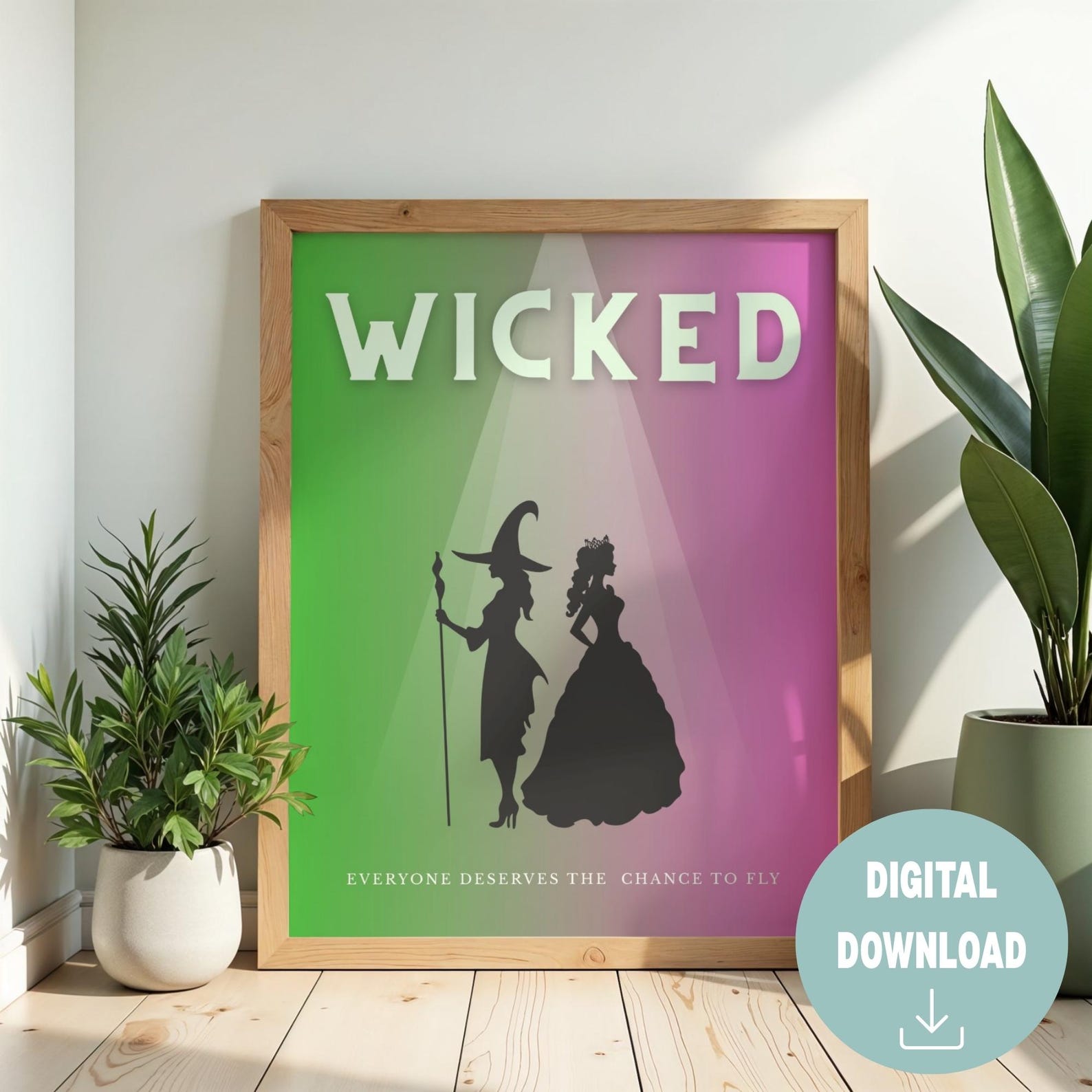 WICKED Inspired Poster - "everyone Deserves the Chance to Fly" - Etsy UK