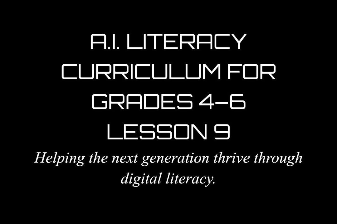AI Curriculum – Lesson 9 for Kids, Grades 4-6 (digital Download) - Etsy
