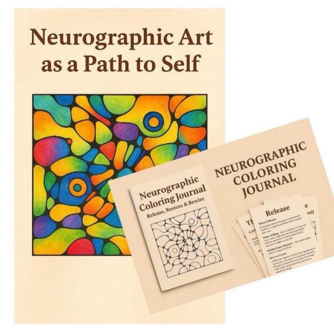 Neurographic Art Journal – Printable Coloring Workbook for Emotional ...