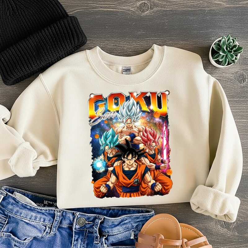Goku Retro Png - Etsy