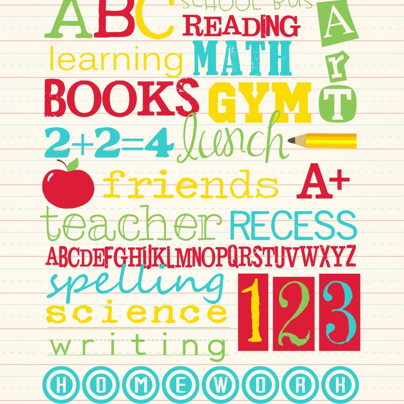 Teacher Subway Art - Etsy